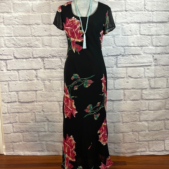 by ricky & james | Dresses | Vintage 9s By Ricky James Maxi Dress ...